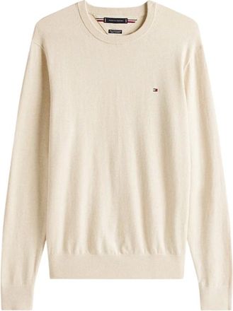Tommy Hilfiger Homme, Pulls, Blanc, Taille: L Pull ras du cou en m&eacute;lange de cachemire