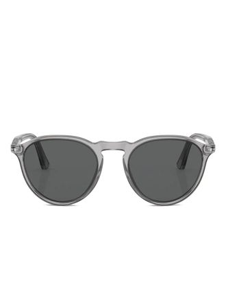 Persol lunettes de soleil &agrave; monture ronde - Gris