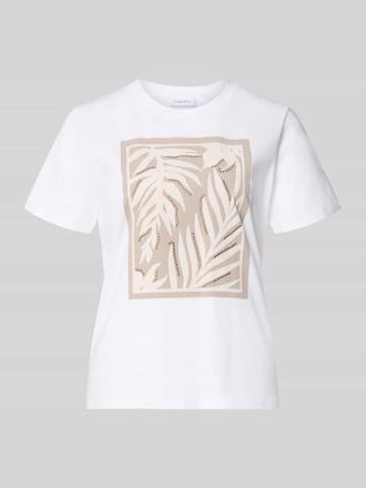 Comma T-Shirt mit Motiv und Rundhalsausschnitt