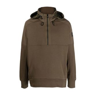 Tommy Hilfiger Gr&uuml;ner Zip-Hoodie-Pullover - - Sweatshirts & Hoodies - Herren - Gr&uuml;n - L