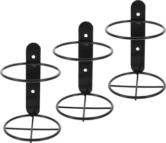 Cabilock Amosfun 3 Stück Wandmontierter Weinflaschenhalter aus Stabilem Eisen Metall Platzsparender Flaschenorganizer für Zuhause Elegantes Weinregal zur Stilv