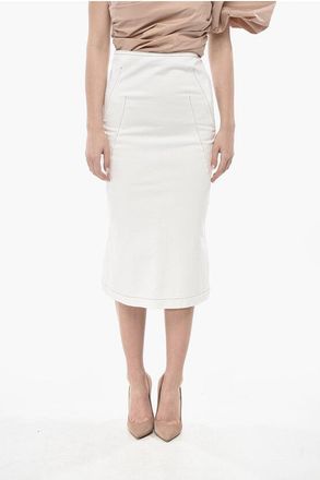 Dries Van Noten Denim Skirt SIBYL With Contrast Stitching size 38