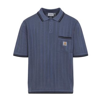 Carhartt Work in Progress Homme, Tops, Bleu, Taille: XL S/S Ramsey Polo