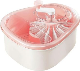 Generic Obstreiniger-Spinner, großer Obstwascher mit Bürste, Obst- und Gemüse-Waschmaschine, Obstwaschschüssel für Zuhause und Küche