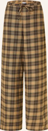 Mrs & Hugs Mrs & Hugs Marlenehose Aus Flanell gelb