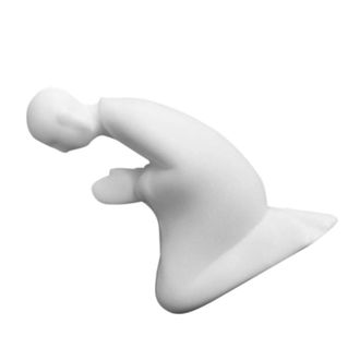 Cabilock Keramik M&ouml;nchsfigur Buddha Statue Handgefertigt Schreibtischdekoration Wohnraum Akzent Garten Geschenk