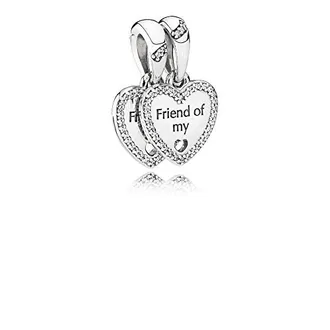 Pandora Femme, Accessoires, Gris, Taille: ONE Size Pendentif Coeur dAmiti&eacute;
