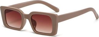 Generic Lunettes de soleil femme monture carr&eacute;e conduite UV400 vacances plage lunettes de soleil quotidiennes(Red)