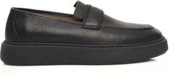 Cerruti Homme, Chaussures, Noir, Taille: 43 EU Mocassin &Eacute;l&eacute;gant en Cuir de Vachette