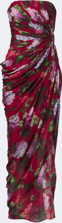 Carolina Herrera Bustierkleid aus Seidenchiffon