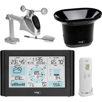 TFA Dostmann weather pro 35.1161.01 Funk-Wetterstation Vorhersage f&uuml;r 12 bis 24 Stunden Anzahl Senso