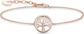 Thomas Sabo Damen Armband Tree of Love ros&eacute;gold 750 Ros&eacute;gold Vergoldung, 925 Sterlingsilber A1828-416-14