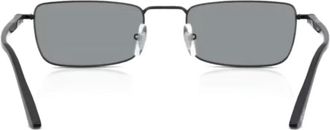 Persol lunettes de soleil &agrave; monture rectangulaire - Noir