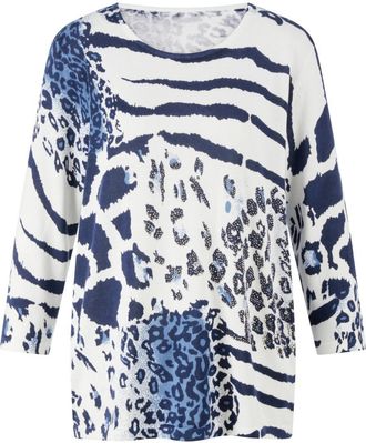 Emilia Lay Rundhals-Pullover Emilia Lay weiss