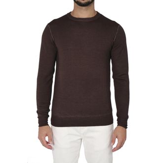 L.B.M. 1911 Vintage Gewaschene Hoodies f&uuml;r M&auml;nner - - Knitwear - Herren - Braun - M