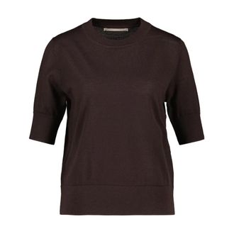 Mercer Amsterdam Scuba Rundhals - - Knitwear - Damen - Braun - 2XL