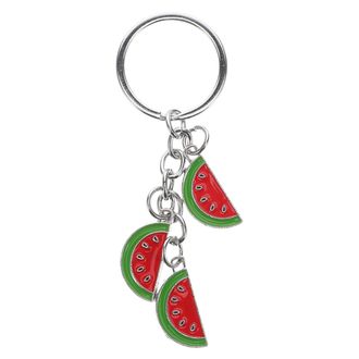 Beaupretty Wassermelonen Schl&uuml;sselanh&auml;nger S&uuml;&szlig;er Metall Schl&uuml;sselring F&uuml;r Damen Mini Obst Anh&auml;nger F&uuml;r Handtasche Geldb&ouml;rse Sommeraccessoire 3.7 Zoll
