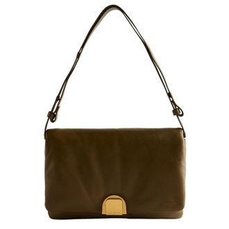 Ted Baker Samilli Tasche Mit Schlossdetails, Weich Gesteppt, Khakifarben