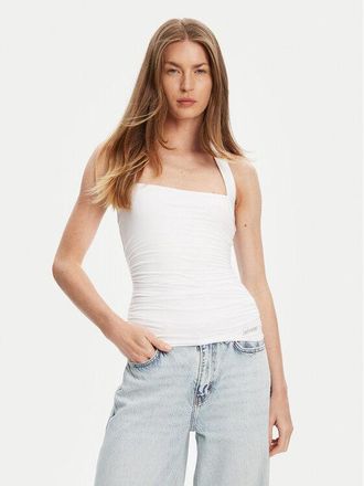 Guess Top W5YP28 KACM2 Wei&szlig; Regular Fit