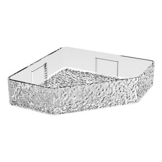 Generic Wandmontierte Dusche - 32 X 23 X 5,5 cm Gro&szlig;es Dreieckiges, Wandmontiertes Duschregal, Dreieckiger Organizer | Badezimmer-Aufbewahrungsregal, Leicht Z