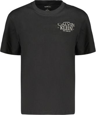 Calvin Klein Schwarzes Baumwoll Damen-T-Shirt