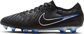 Nike Nike Homme Legend 10 Elite FG Football Soccer Shoe, Black/Chrome-Hyper Royal, 42.5 EU