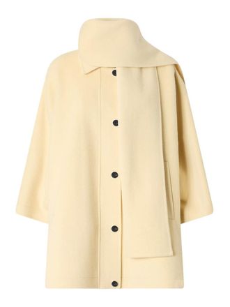 Pinko Manteau Au Genou - Jaune