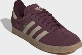 adidas Sneaker ADIDAS ORIGINALS GAZELLE, Herren, Gr. 38,5, maroon, khaki three, gum4, Leder, Synthetik, Schuhe Sneaker, Topseller