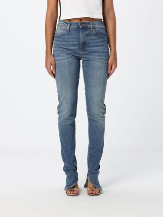 Gucci Jean skinny taille mi-haute en denim de coton bleu