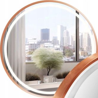 Rea Spiegel Led 70cm Mmj Brush Copper