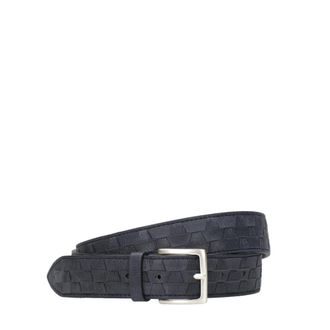 Orciani Blauer Lederg&uuml;rtel mit Intrecciato-Muster - - Accessories - Herren - Blau - 110 CM