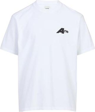 Arte Tee-shirt oversize col rond en coton imprim&eacute;