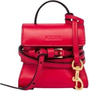 Moschino Femme, Sacs, Rouge, Taille: ONE Size Tie Me Micro Bag