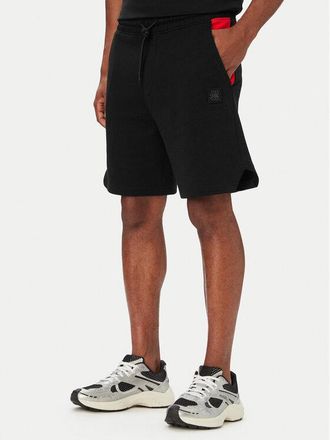 HUGO BOSS Stoffshorts Despen_RB 50559712 Schwarz Relaxed Fit