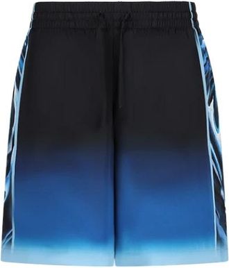 Casablanca Homme, Maillots de bain, Multicolore, Taille: L Warped Logo Ripple Silk Shorts