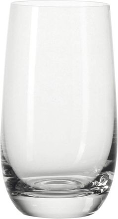 Leonardo Tivoli Trink-Gläser 6er Set, spülmaschinenfeste Wasser-Gläser, Trink-Becher aus Glas im modernen Stil, groß, 390 ml, 020965
