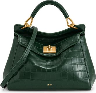 JW PEI Lucia Damen Klassische Henkeltaschen - Gr&uuml;n Krokodil