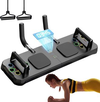 Generico Klimmzugbrett f&uuml;r M&auml;nner, Klimmzugbrett mit Timer, multifunktional, rutschfest, f&uuml;r Zuhause, Fitness und Krafttraining