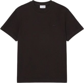 Lacoste Homme, Tops, Brun, Taille: 2XL T-shirt en jersey de coton cr&ecirc;pe