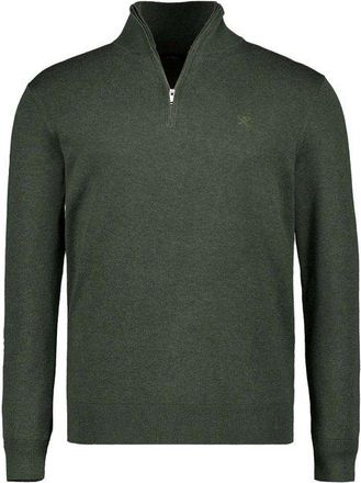 Hackett Herren Pullover gr&uuml;n Baumwolle unifarben