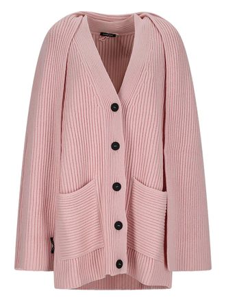 Canessa cardigan en cachemire à design côtelé - Rose