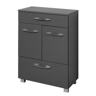 Casa home24 Unterschrank 60cm Grau/Graphit