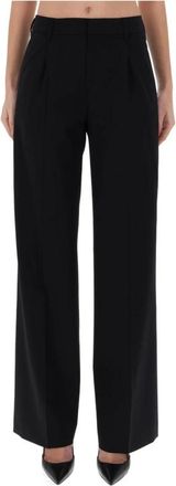 Pantaloni Torino Femme, Pantalons, Noir, Taille: 36 FR Pantalon Tailleur Jambe Large
