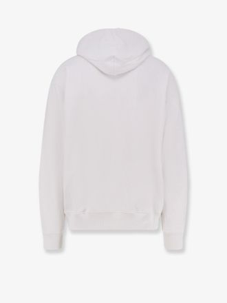 Off-white Mens Cotton Sweatshirt With Logo Print White Sweatshirts Sweater
