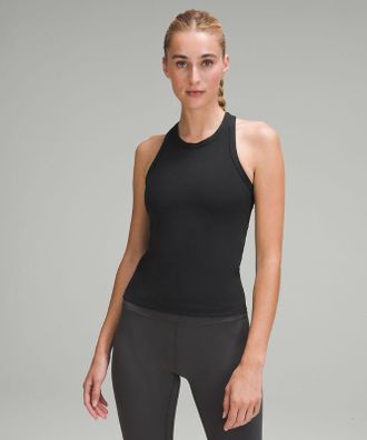 lululemon Align Racerback-Tanktop in Taillenl&auml;nge f&uuml;r Frauen - Gr&ouml;&szlig;e 10 in Black