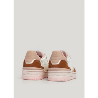 Pepe Jeans London Klassische Ledersneaker mit Wildleder-Details - - Shoes - Damen - Mehrfarbig - 36 EU