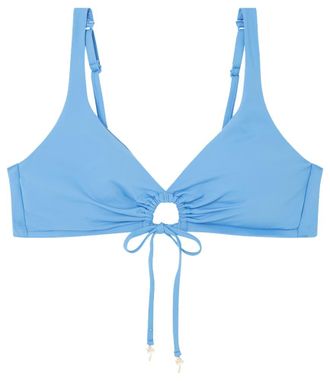 Women'secret Damen Full Coverage Halterneck top Bikini, Dream Blue, 95D