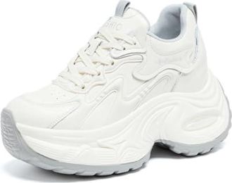 Generic Chaussures &Agrave; Plateforme Compens&eacute;e pour Femmes, Augmentant La Taille, Respirantes, D&eacute;contract&eacute;es, Baskets Invisibles pour La Marche,Bleu,37 EU