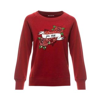 Gas Himbeere Sweatshirt - - Sweatshirts & Hoodies - Damen - Rot - 2XS