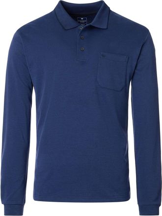 Redmond Herren Polo-Shirt Langarm (252880700), Größe:5XL, Farbe:Blau(100)